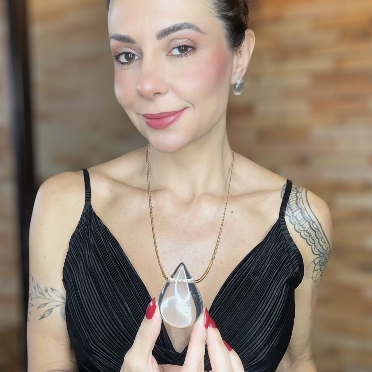 MADAME LOST - Colar de Resina Drop - transparente